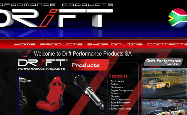 DRIFT Performance Products - Web Design Company Pretoria and Cape Town ...