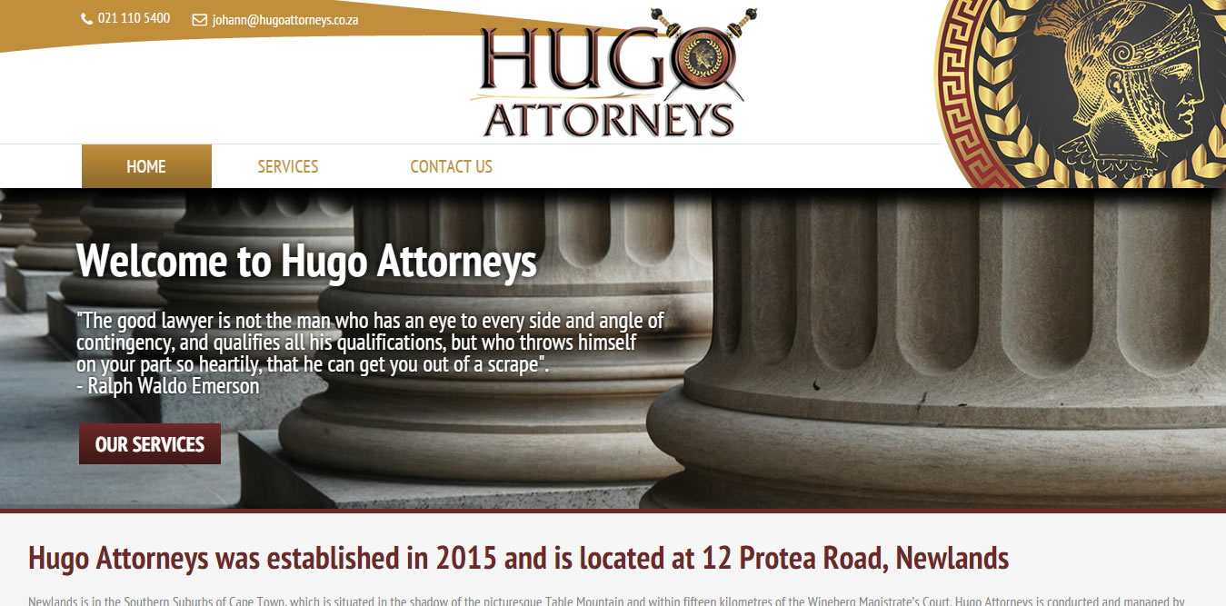 Hugo Attorneys - Web Design Company Pretoria and Cape Town | Web Devine ...