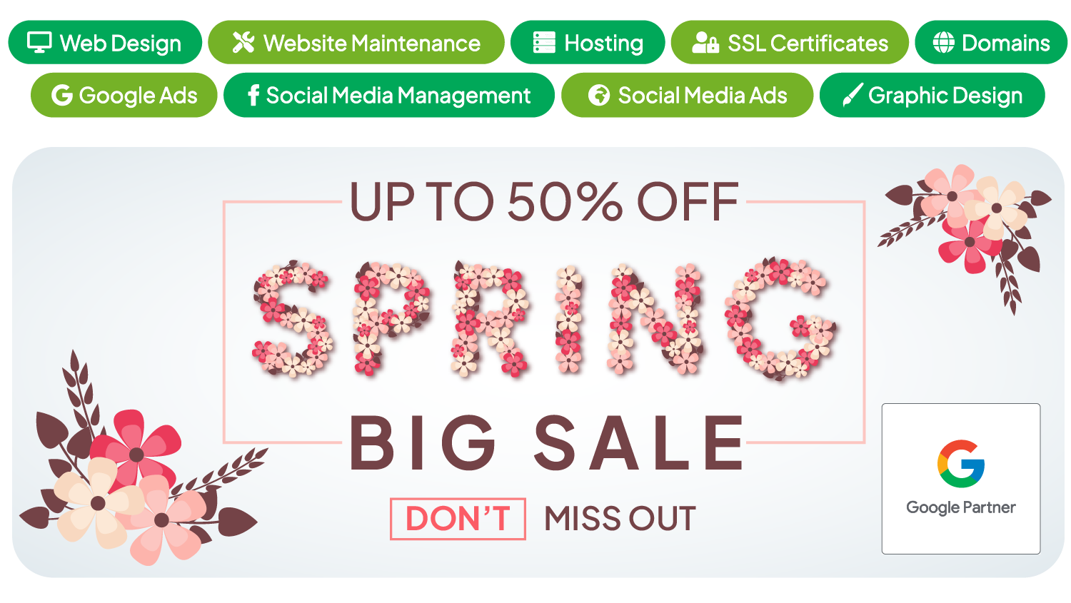 Package/Combination Deals | Web Design, Google Ads, etc.